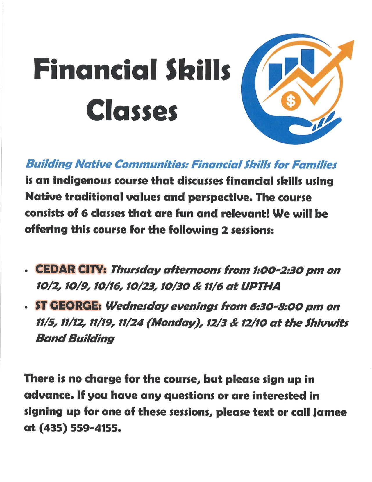 Financial Skills Class (Cedar city) - Utah Paiute Tribal Housing Authority